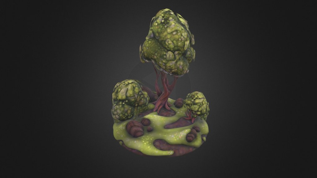 Stylized Tree Scene - 3D model by dom_littler [ace2fb9] - Sketchfab