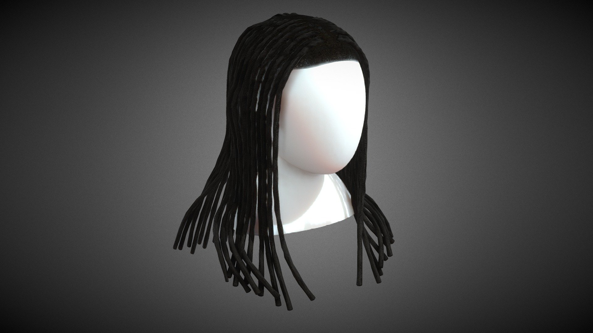 Long Dreads 6 - Standard Style - Buy Royalty Free 3D model by Tiko ...