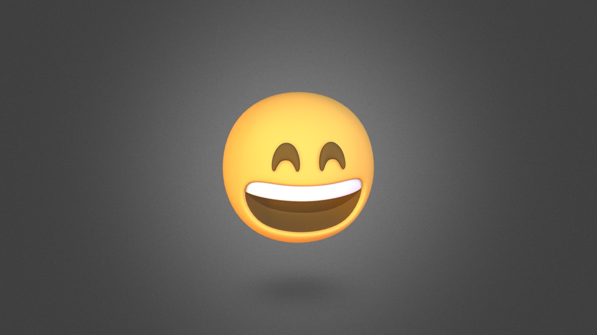 Grinning Face with Smiling Eyes Emoji - Buy Royalty Free 3D model by ...