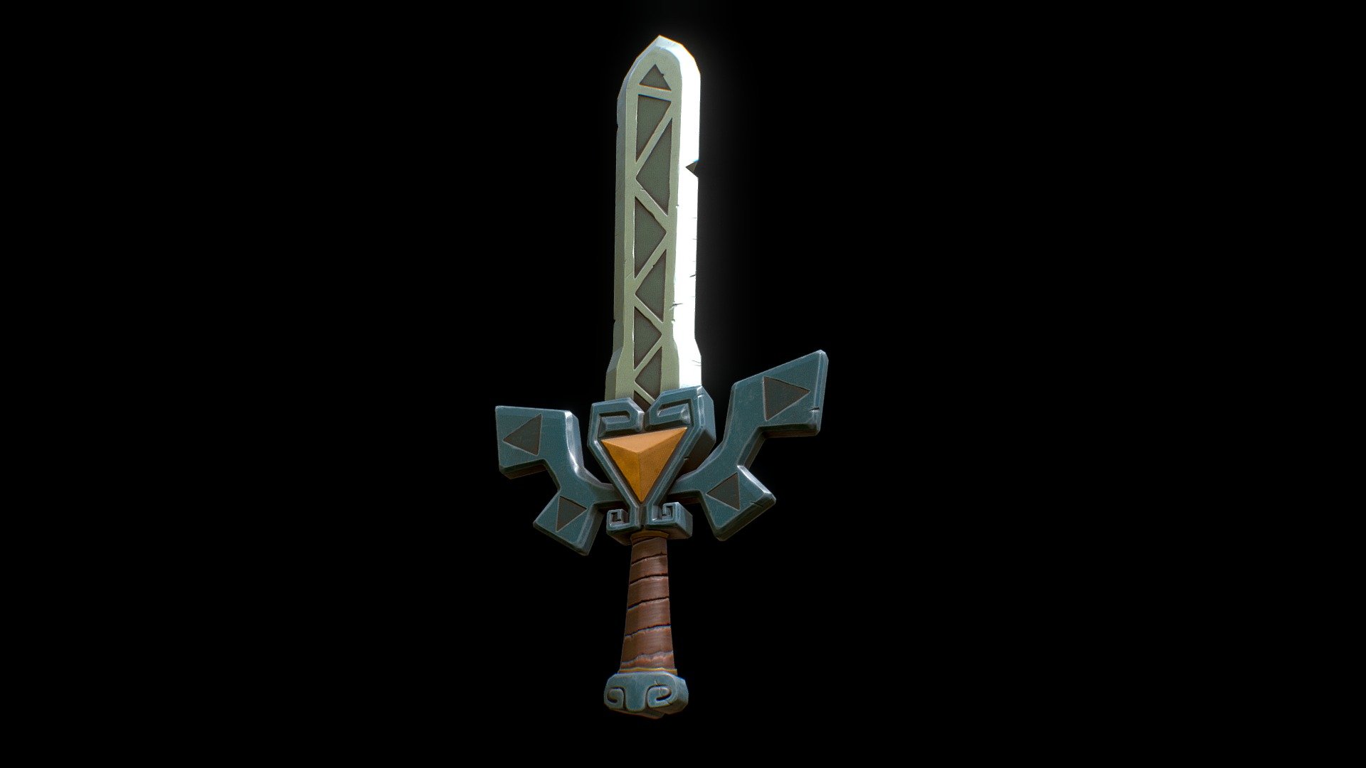 Lokomo_Sword - 3D model by Pablo Candil (@pablocandil.art) [ace80b6 ...