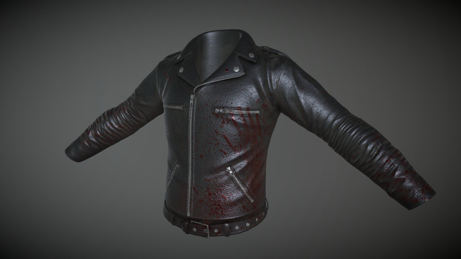 Negan's Jacket (The Walking Dead) - 3D model by John Dominguez ...