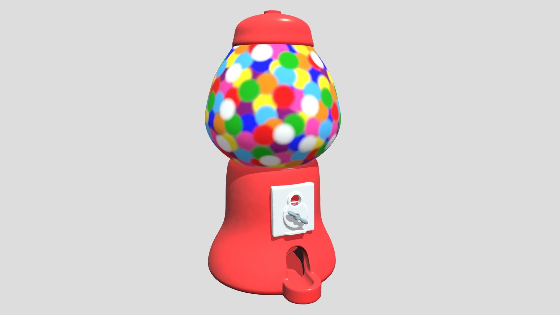 Gumball Machine - 3D model by awkwurdted [acea62d] - Sketchfab