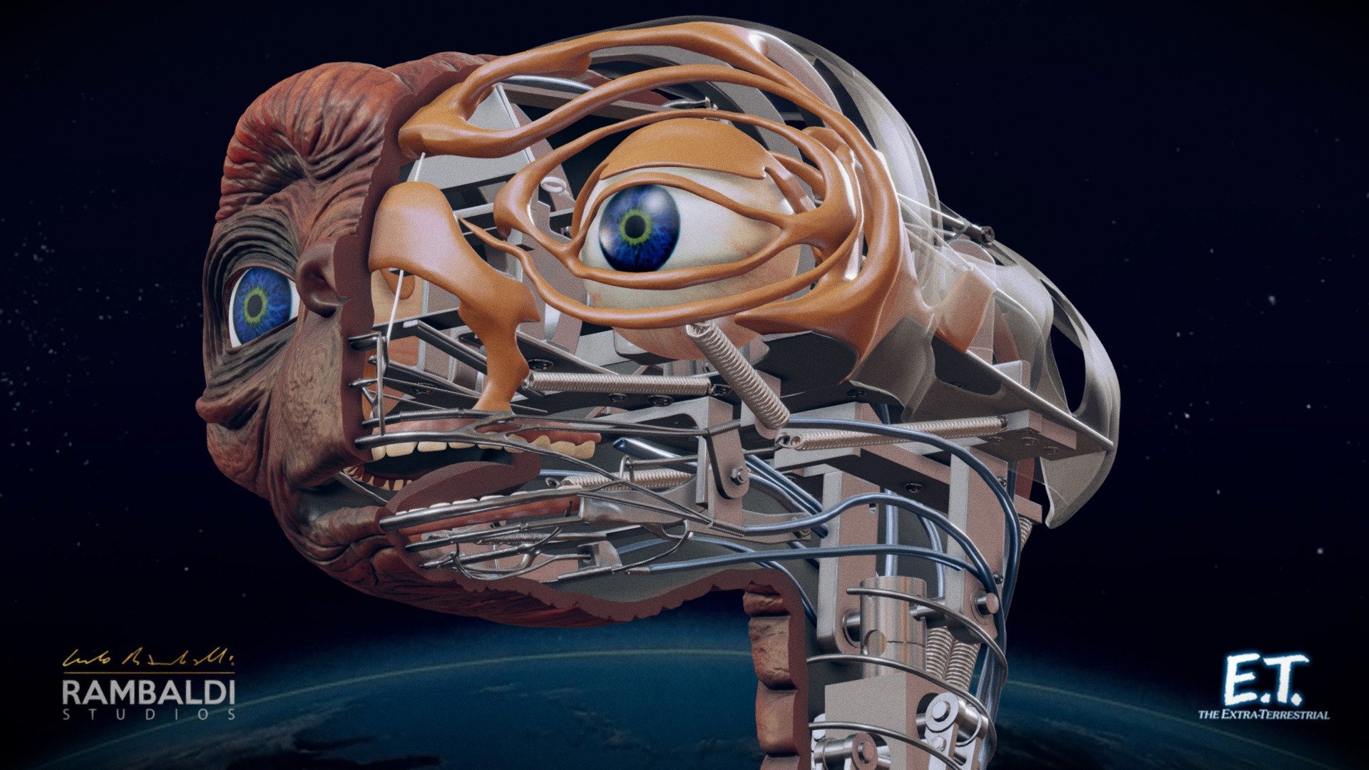 E.T. Animatronic Head - 3D model by RambaldiStudios [aceb183] - Sketchfab