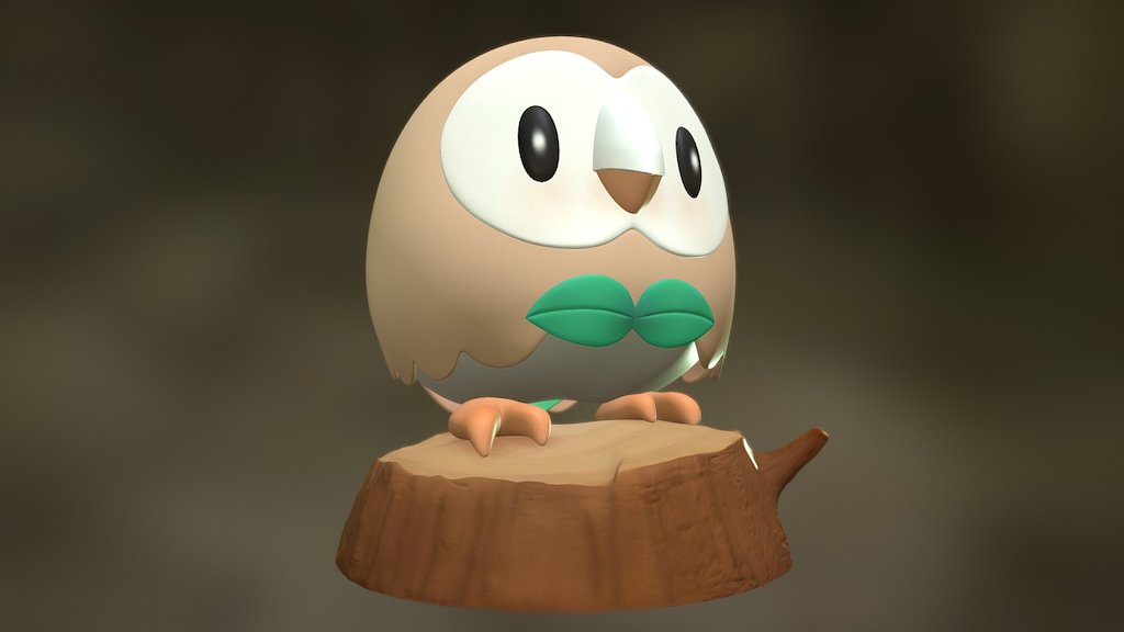 Rowlet - 3D model by IGAD [aceb1f2] - Sketchfab