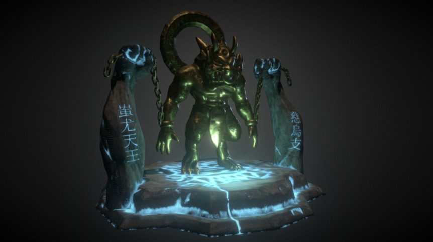 statue :ancient temple boss - 3D model by leesungwoo (@sparkylee ...