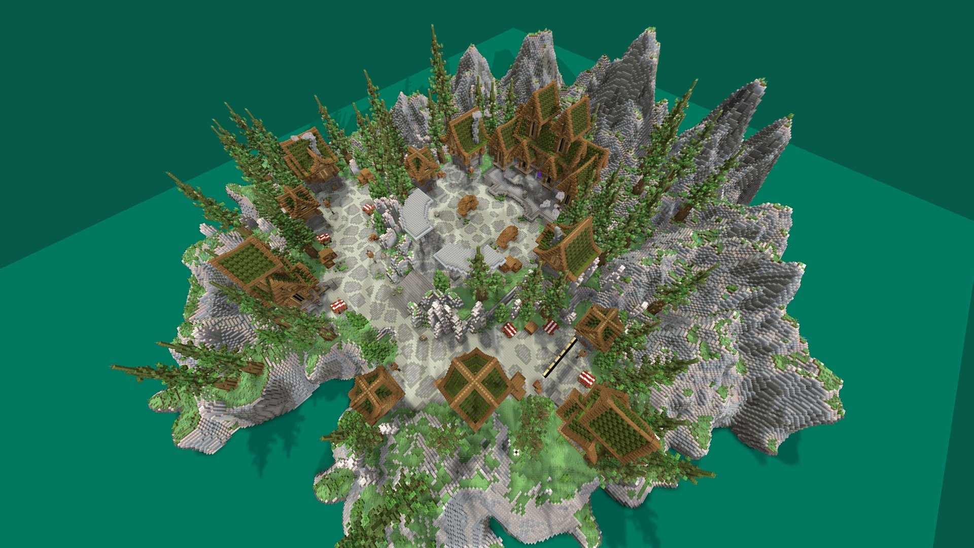 PixelMine | Green Village Spawn - 3D model by PixelMine [aceebee ...