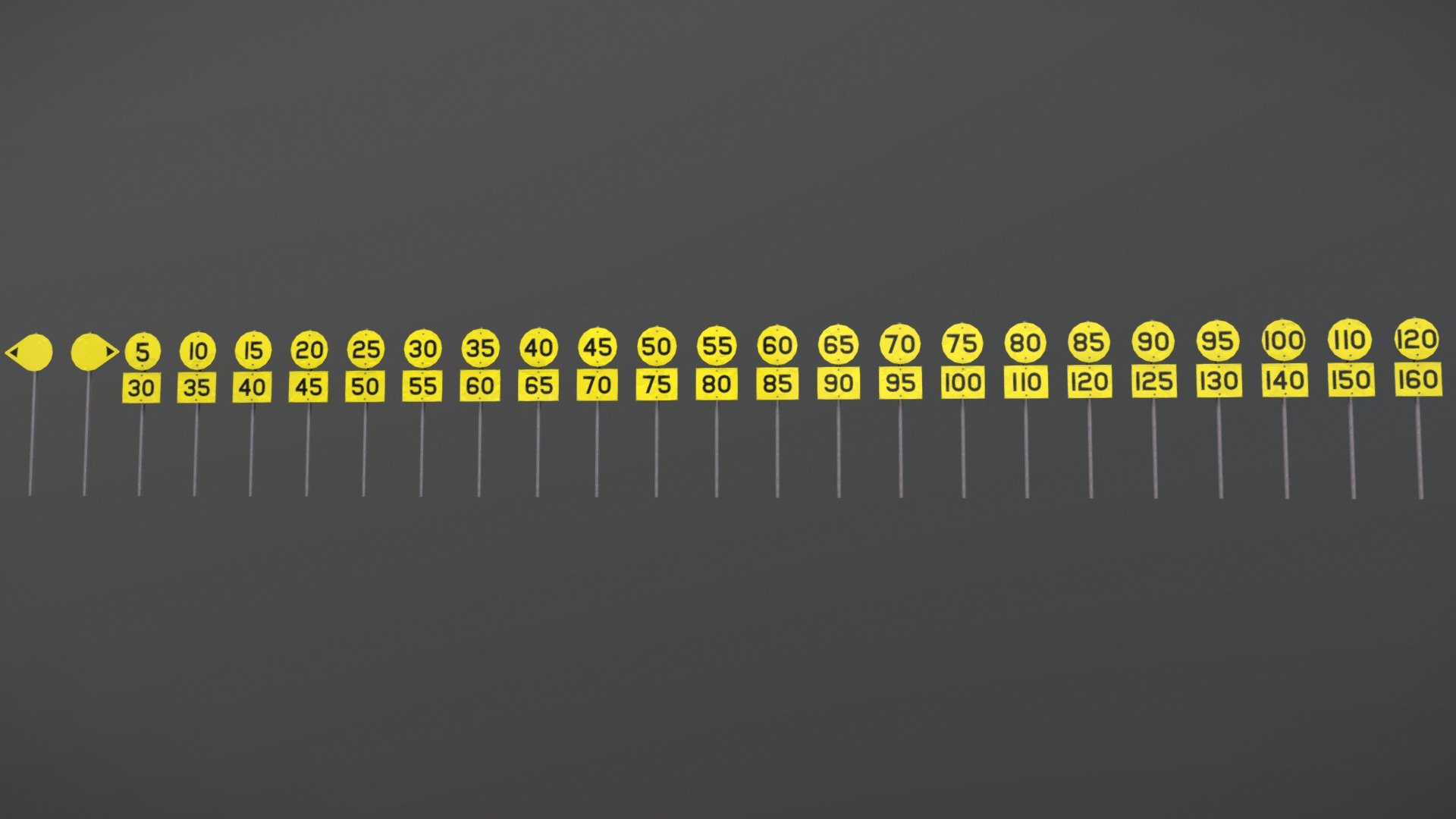 Railway Speed Board Signs [Free] - Download Free 3D model by Jotrain ...