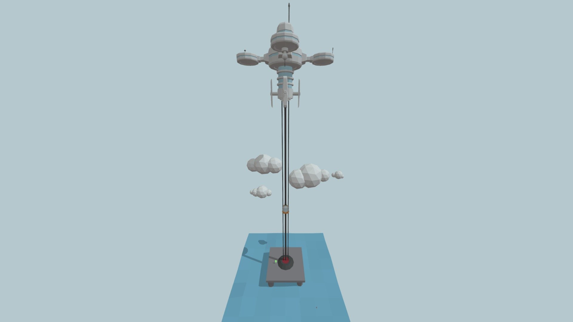 Space Elevator - Download Free 3D model by Murriarty [acf1bb1] - Sketchfab