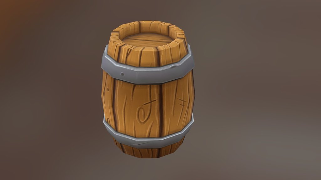 Hand-Painted Barrel Practice - 3D model by drassray [acf1dc5] - Sketchfab