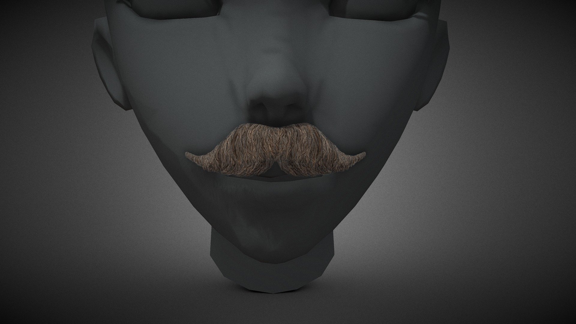 Facial Hair Cards Style 6 - Hungarian Mustache - Buy Royalty Free 3D ...