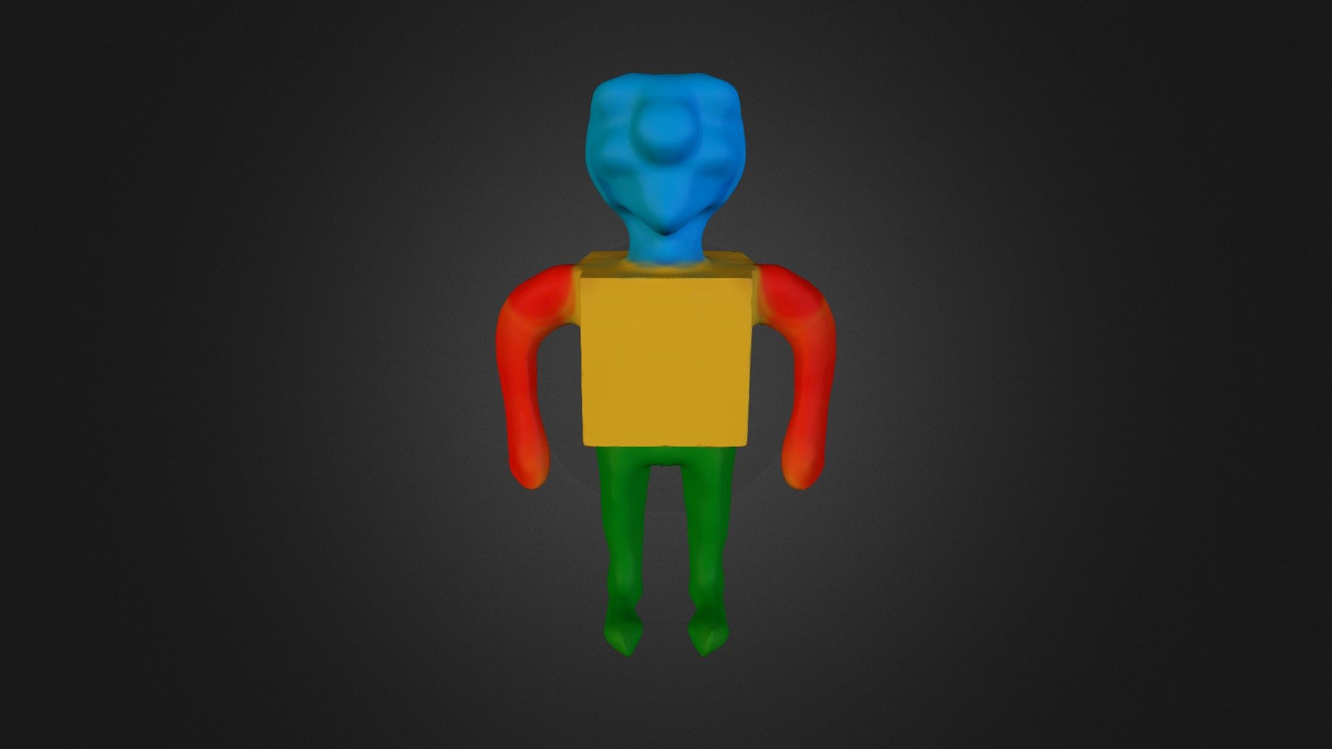 cube man - 3D model by leopoly [acfbc42] - Sketchfab