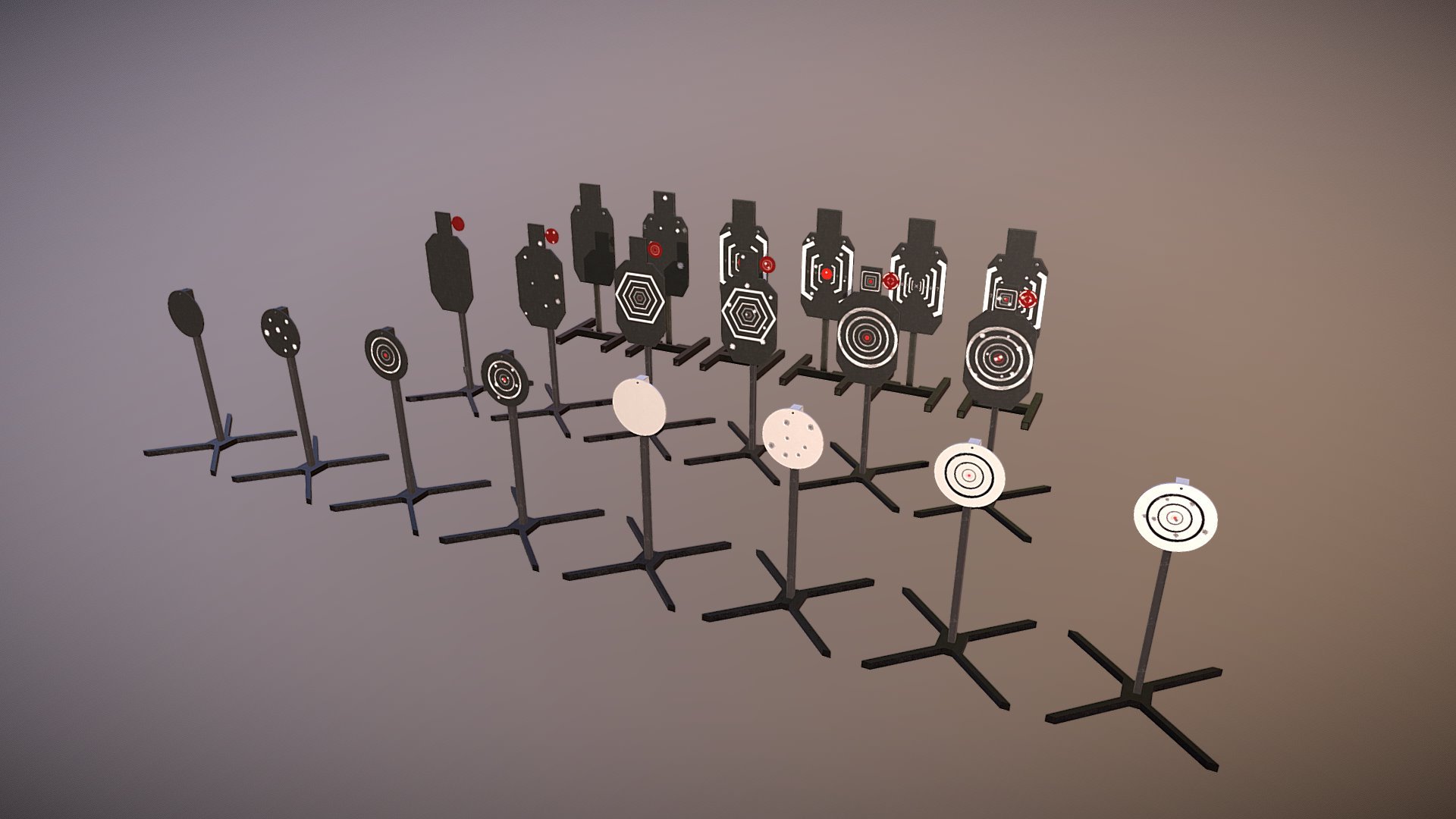 Shooting Targets Pack - 3D model by Mr. Galaxy (@Gleb_Volkov) [acfdcaa ...