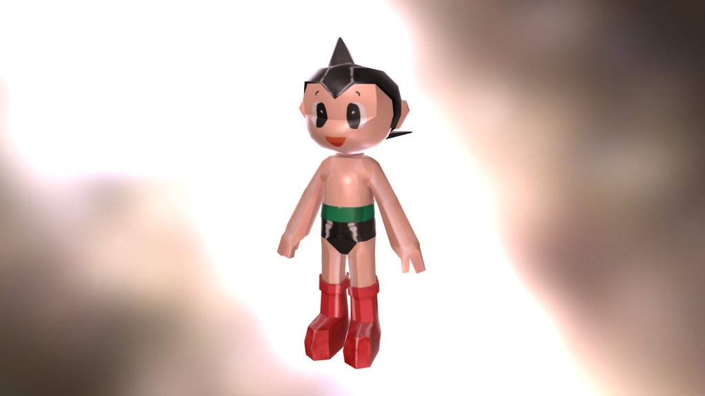 Practice-Astro Boy- - 3D model by AnnWang [acfe201] - Sketchfab