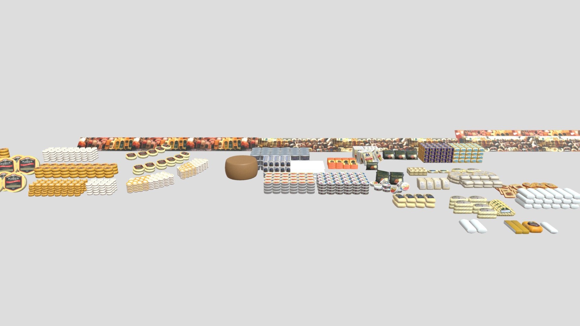 Cheese and dairy farm collections - Download Free 3D model by AGUNG ...