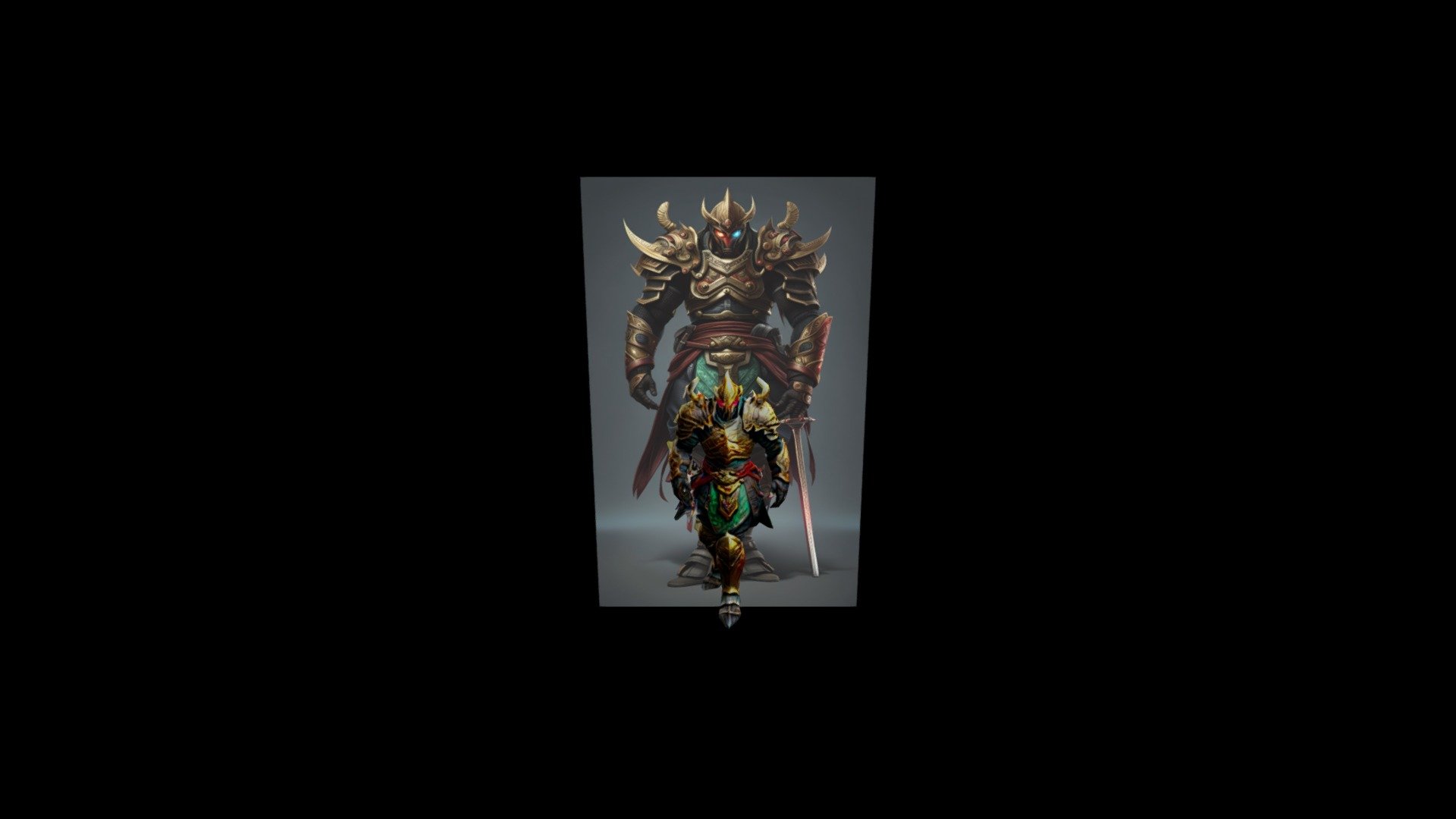 a video game character holding a sword A video g - Download Free 3D ...