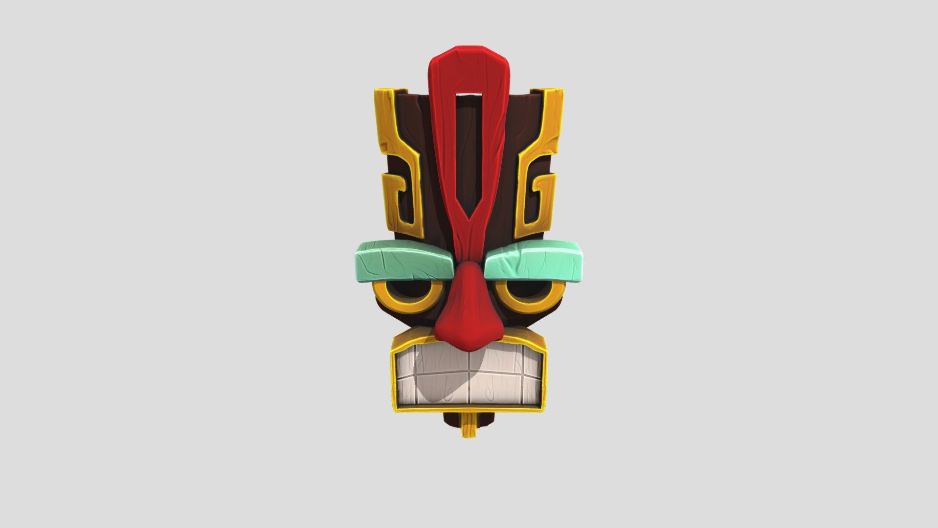 Hawaiian Mask Tiki God Wooden - Buy Royalty Free 3D model by LuizDragon ...