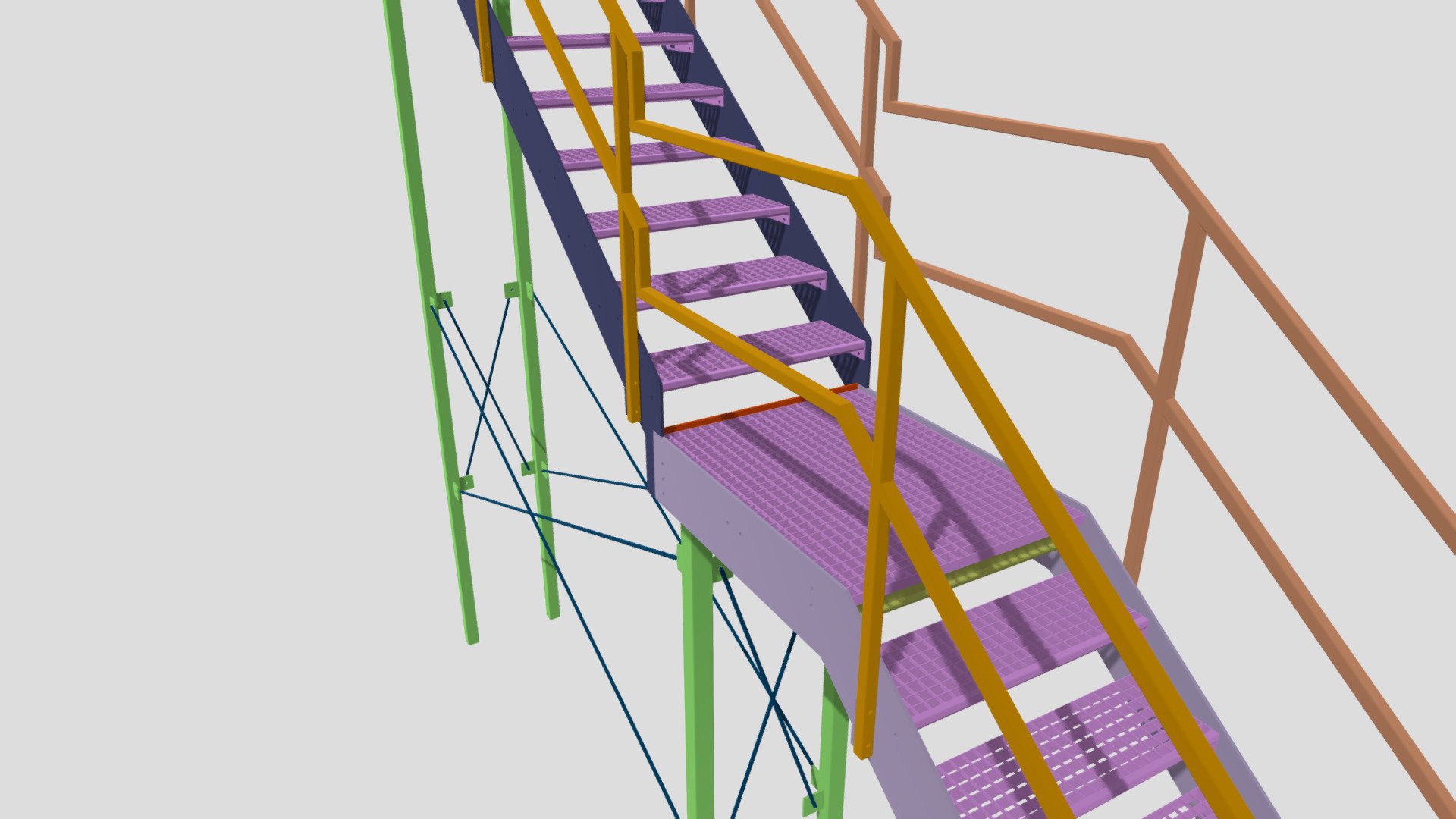 Staircase assembly - Download Free 3D model by rk84 [ad05fd6] - Sketchfab