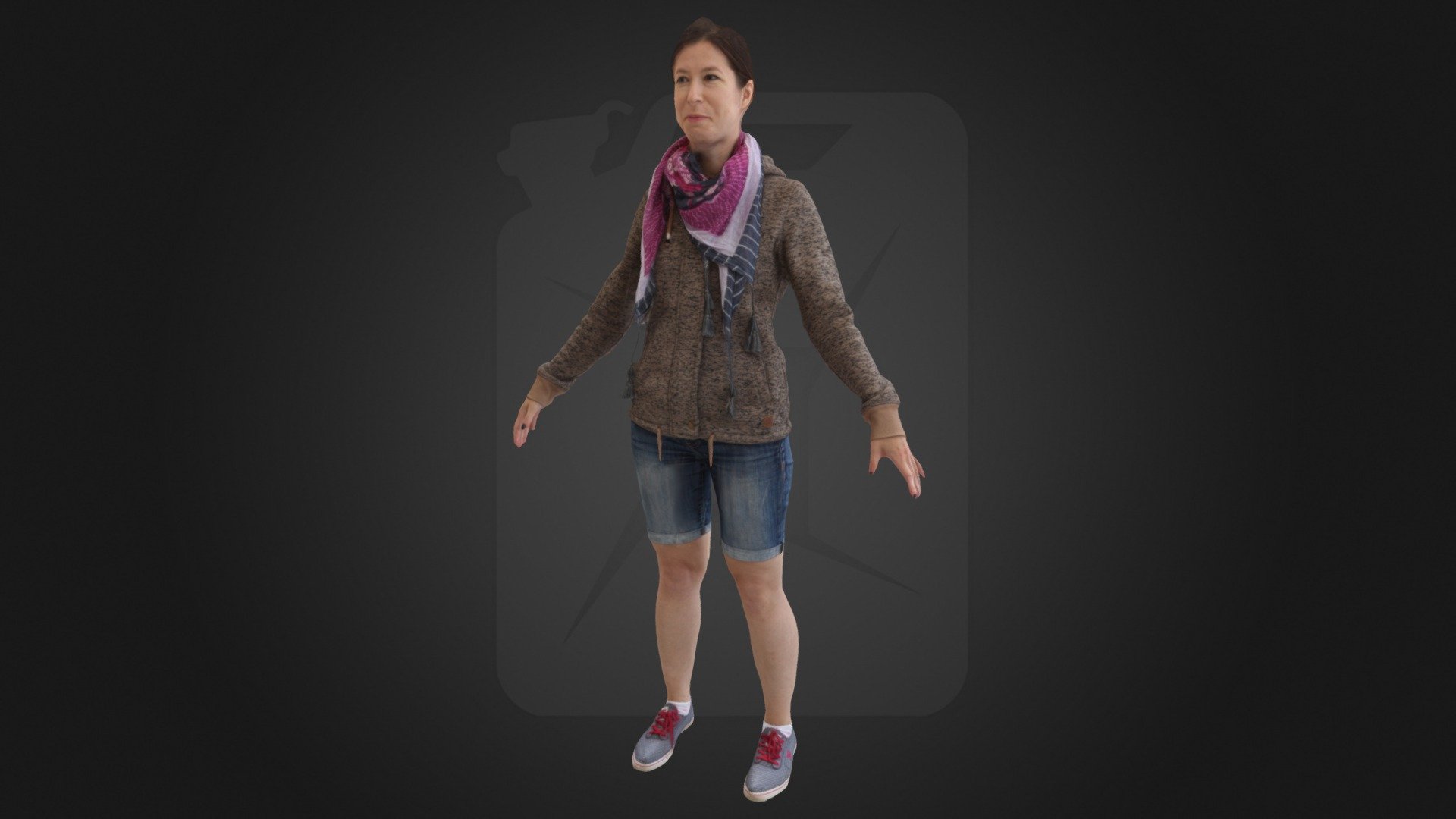 Woman in a Shawl - 3D model by kanistra [ad10191] - Sketchfab