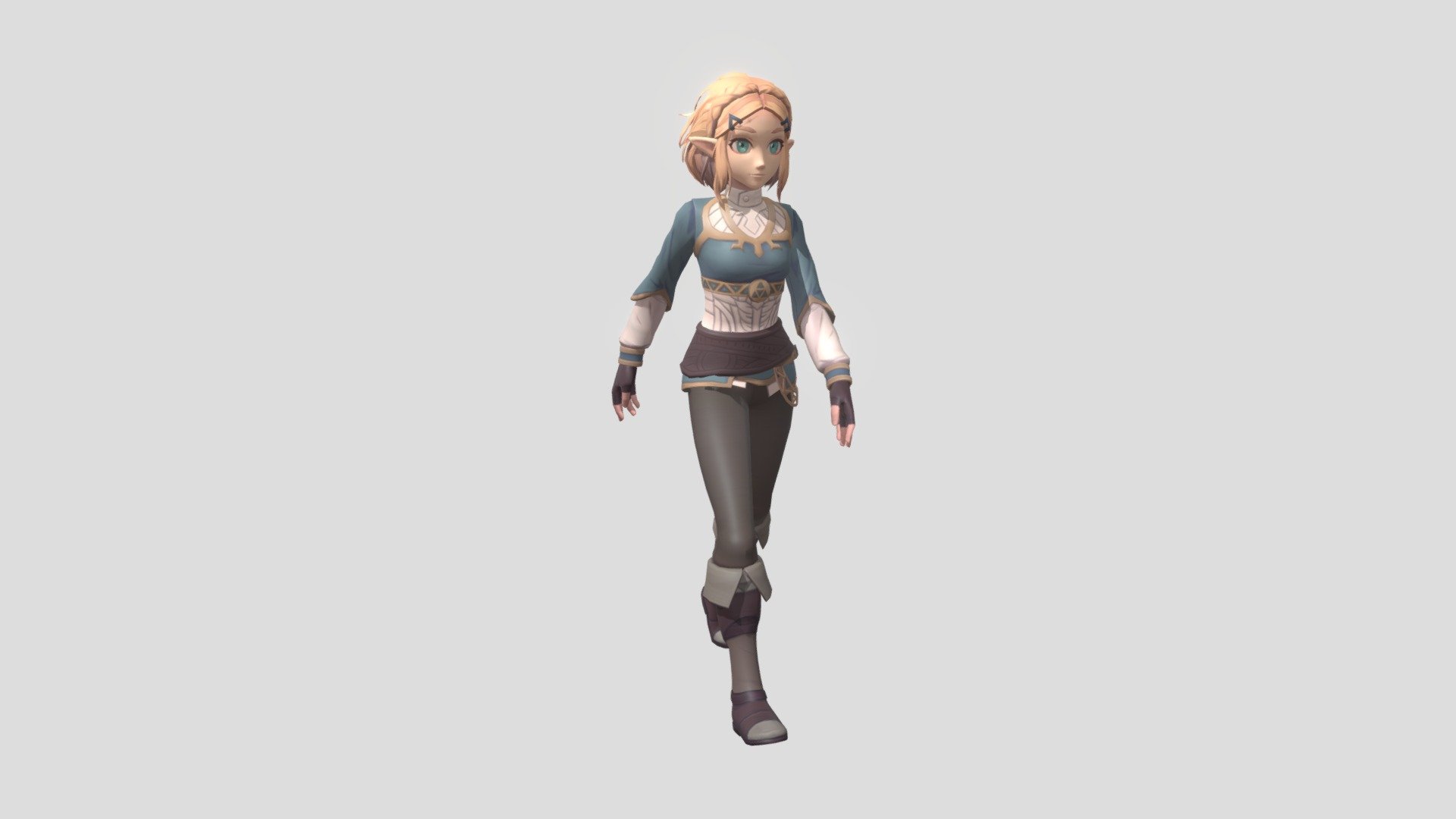Zelda Walk Cycle Animation - 3D model by Omega-100 [ad13679] - Sketchfab