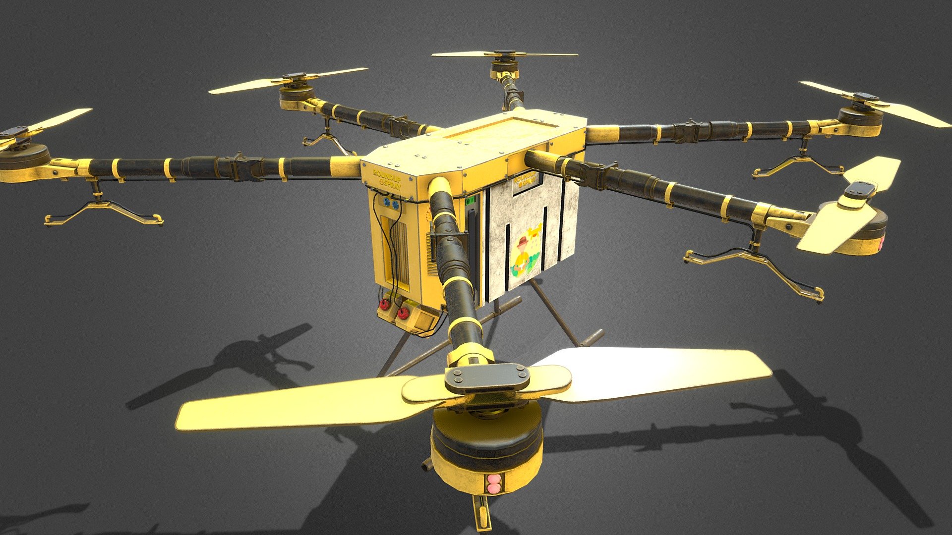 Agricultural Drone - 3D model by Premmm (@Premyo) [ad149e3] - Sketchfab
