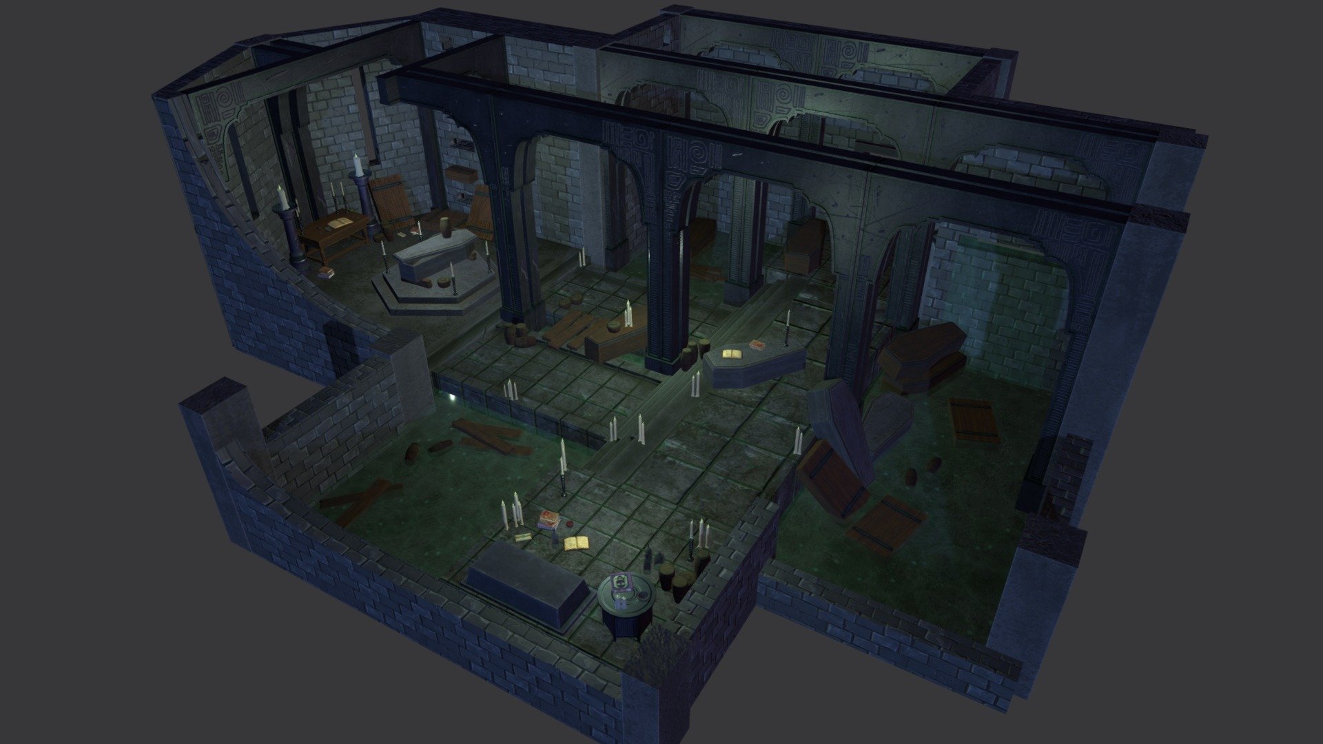 Necromancer Crypt - Download Free 3D model by Corey Keeling (@thecore37 ...
