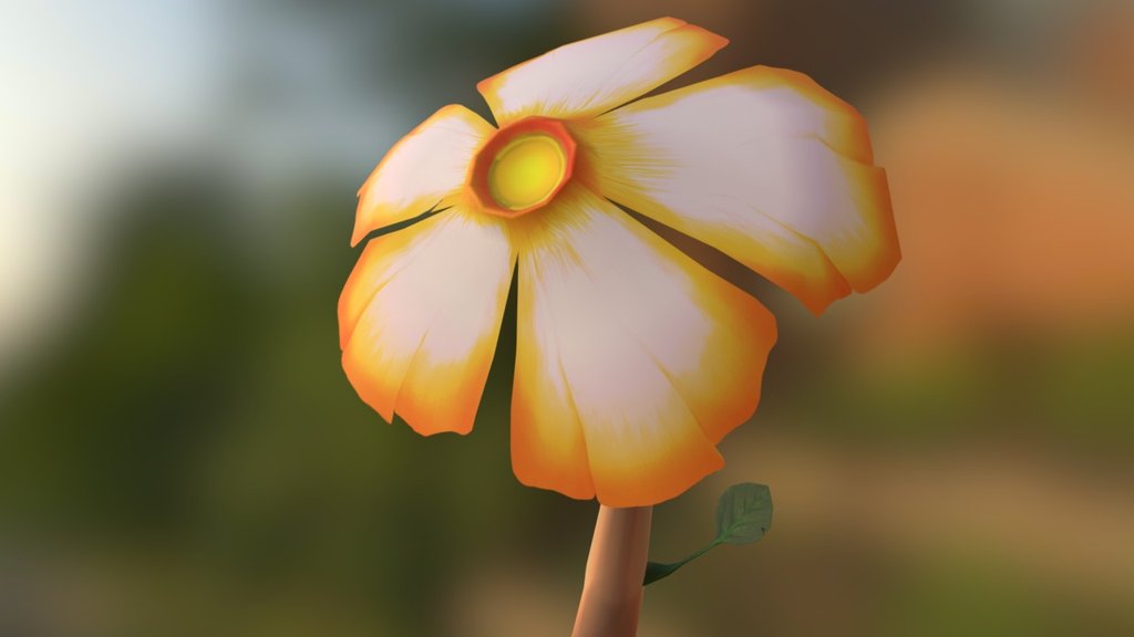 Blooming Flower - 3D model by andrearaujo [ad16850] - Sketchfab
