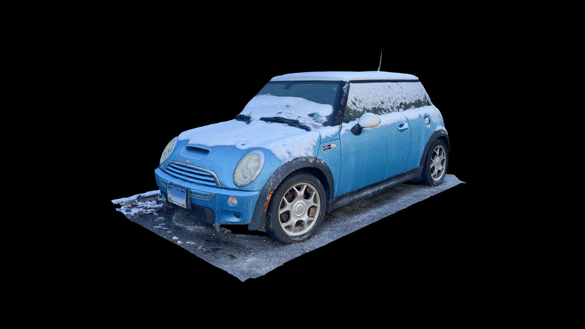 Snowy Mini Cooper - Download Free 3D model by Taylor (@thoulihan ...