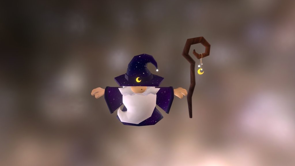 Wizard Long Hair - 3D model by boredcoconut [ad19dce] - Sketchfab