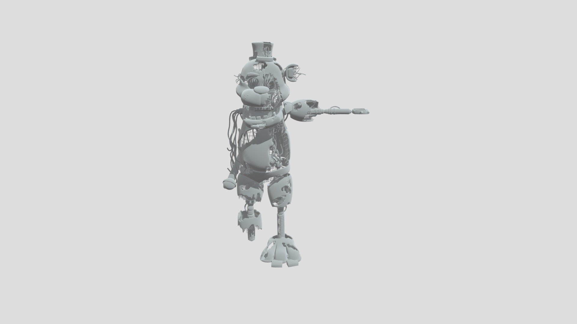 Broken Freddy - Download Free 3D model by Anzal (@AnziestManziest ...