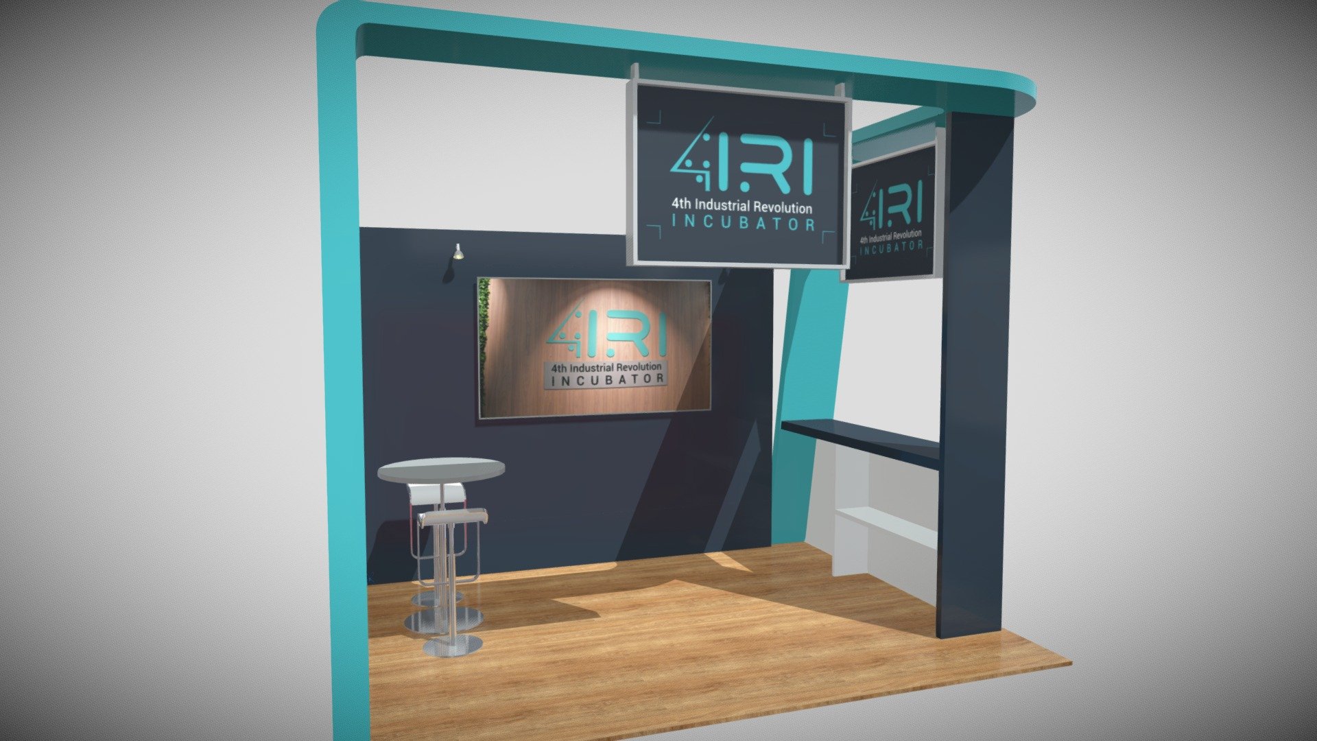 4th Industrial Revolution Incubator stand - Saso - 3D model by ...