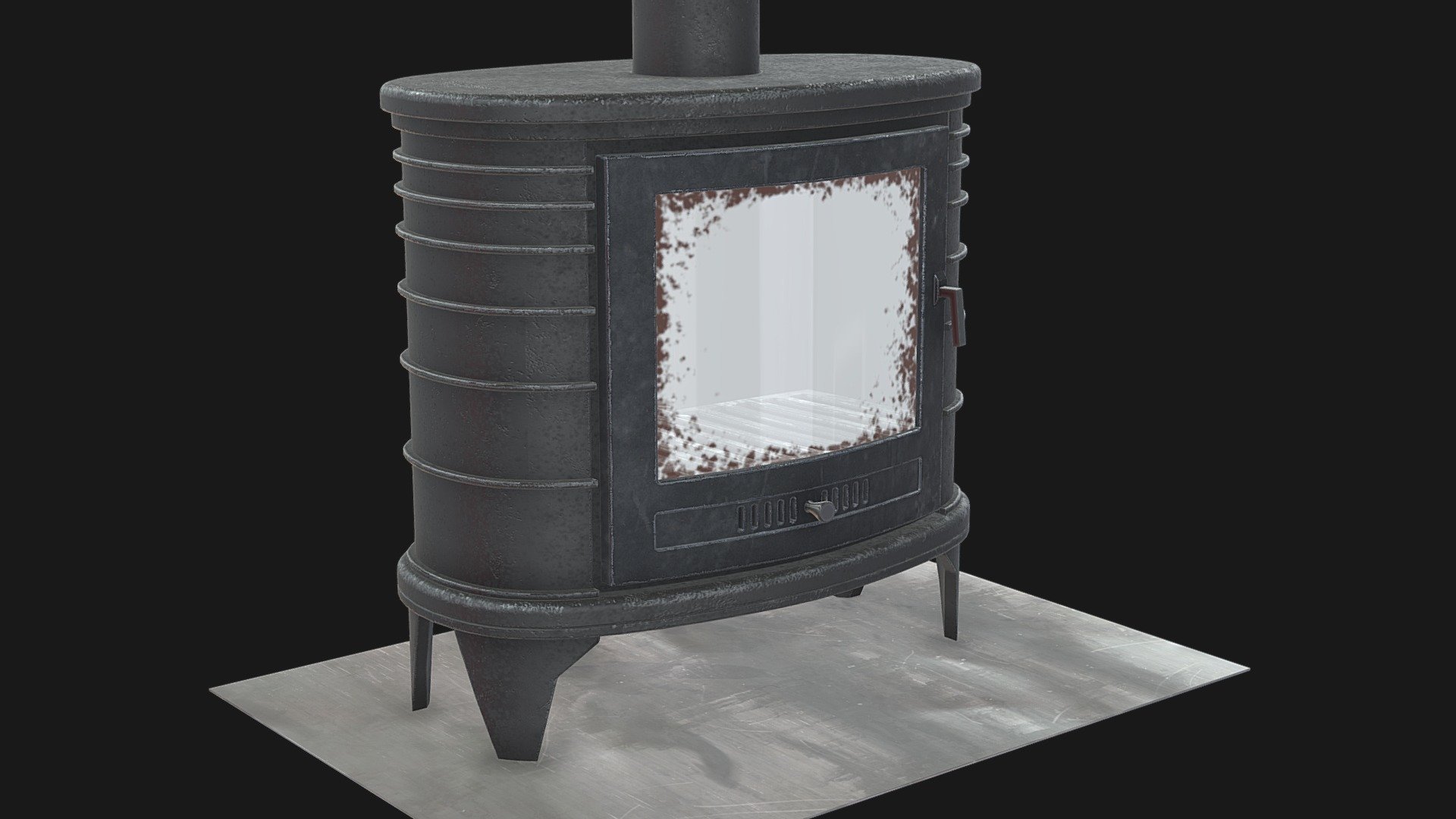 Wood Stove - Download Free 3D model by draakon_4d [ad1b86b] - Sketchfab