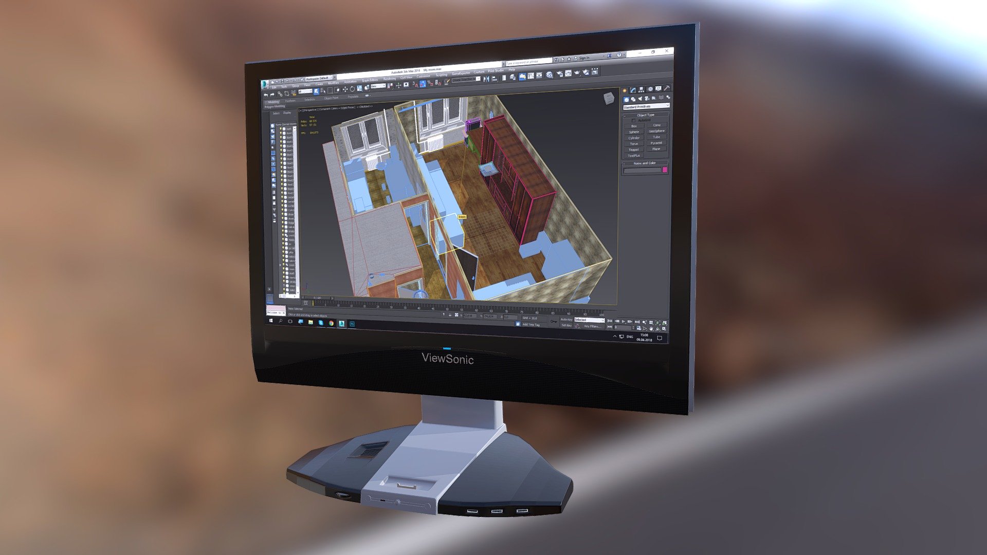 ViewSonic LCD - 3D model by Neo_minigan (@neominigan) [ad1beb8] - Sketchfab