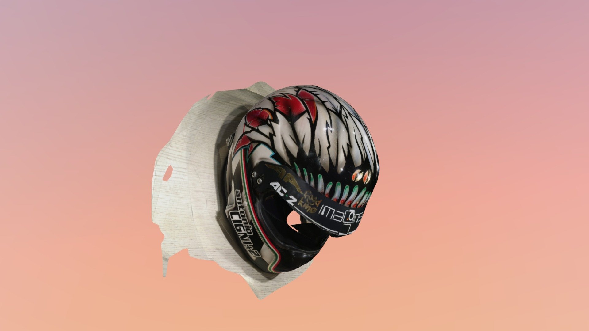 Rally Helmet - 3D model by acigni [ad1ca29] - Sketchfab