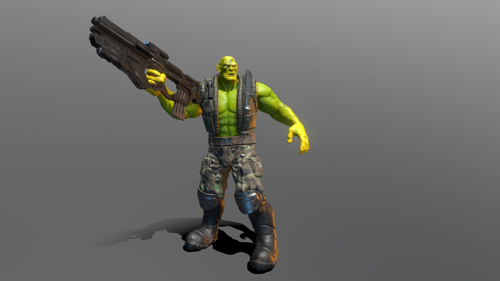 Space Orc Commando WIP - 3D model by maxi.ariani [ad1d841] - Sketchfab