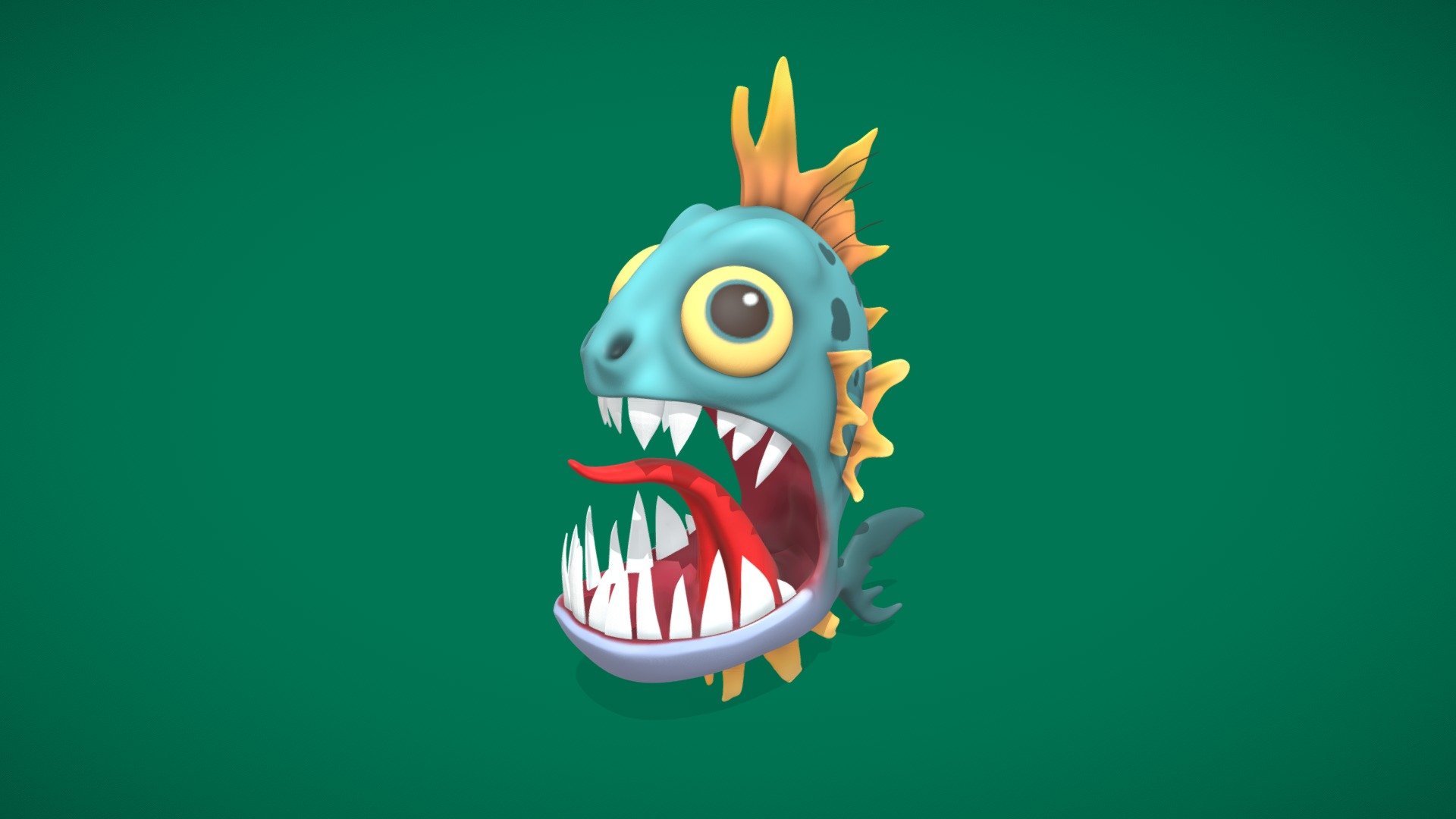 Angry Pirania - Download Free 3D model by eXtrime95 [ad1ea47] - Sketchfab