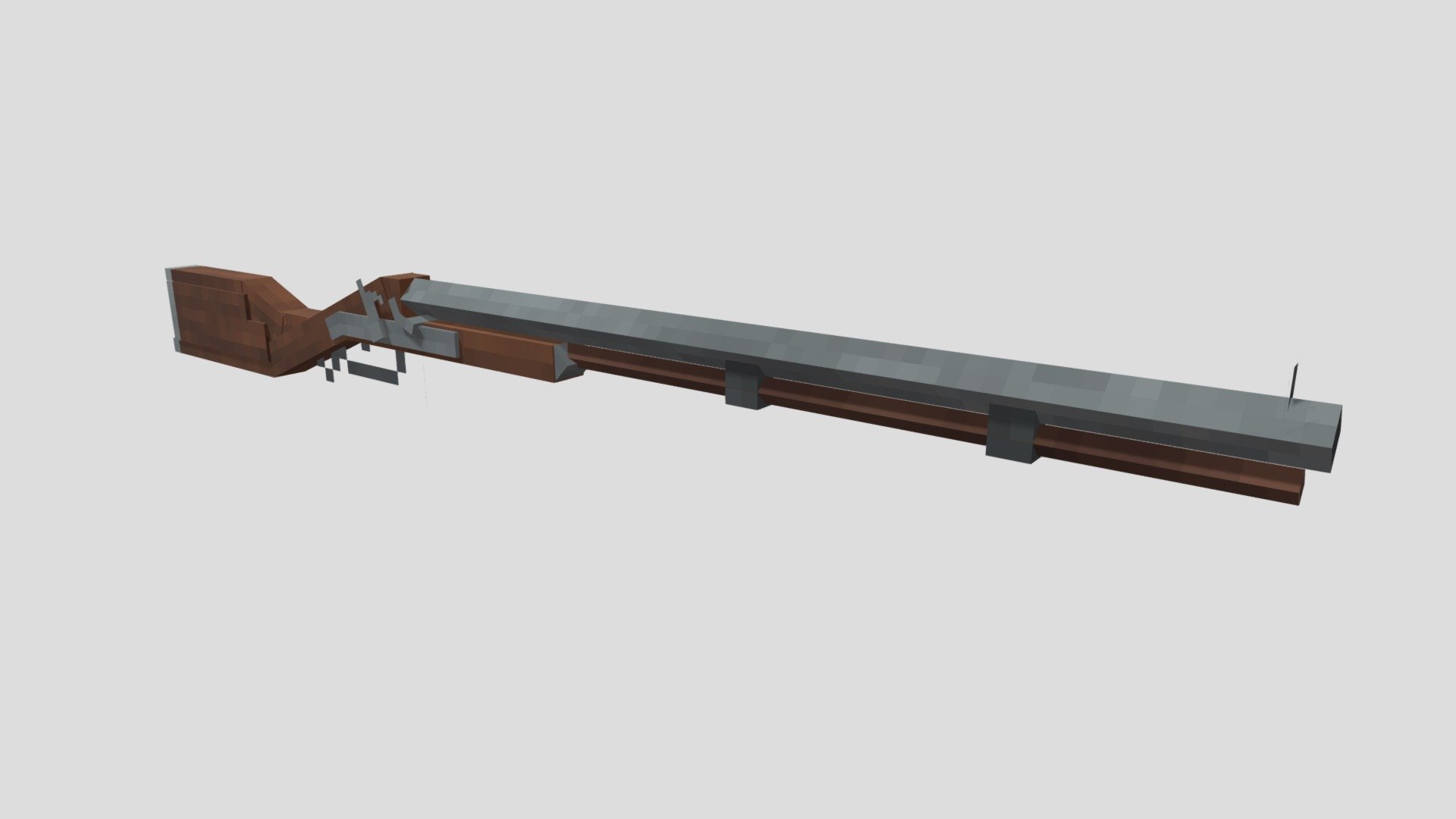 Musket rifle Low Poly - 3D model by M Productions (@Ma_Do_) [ad1ef1e ...
