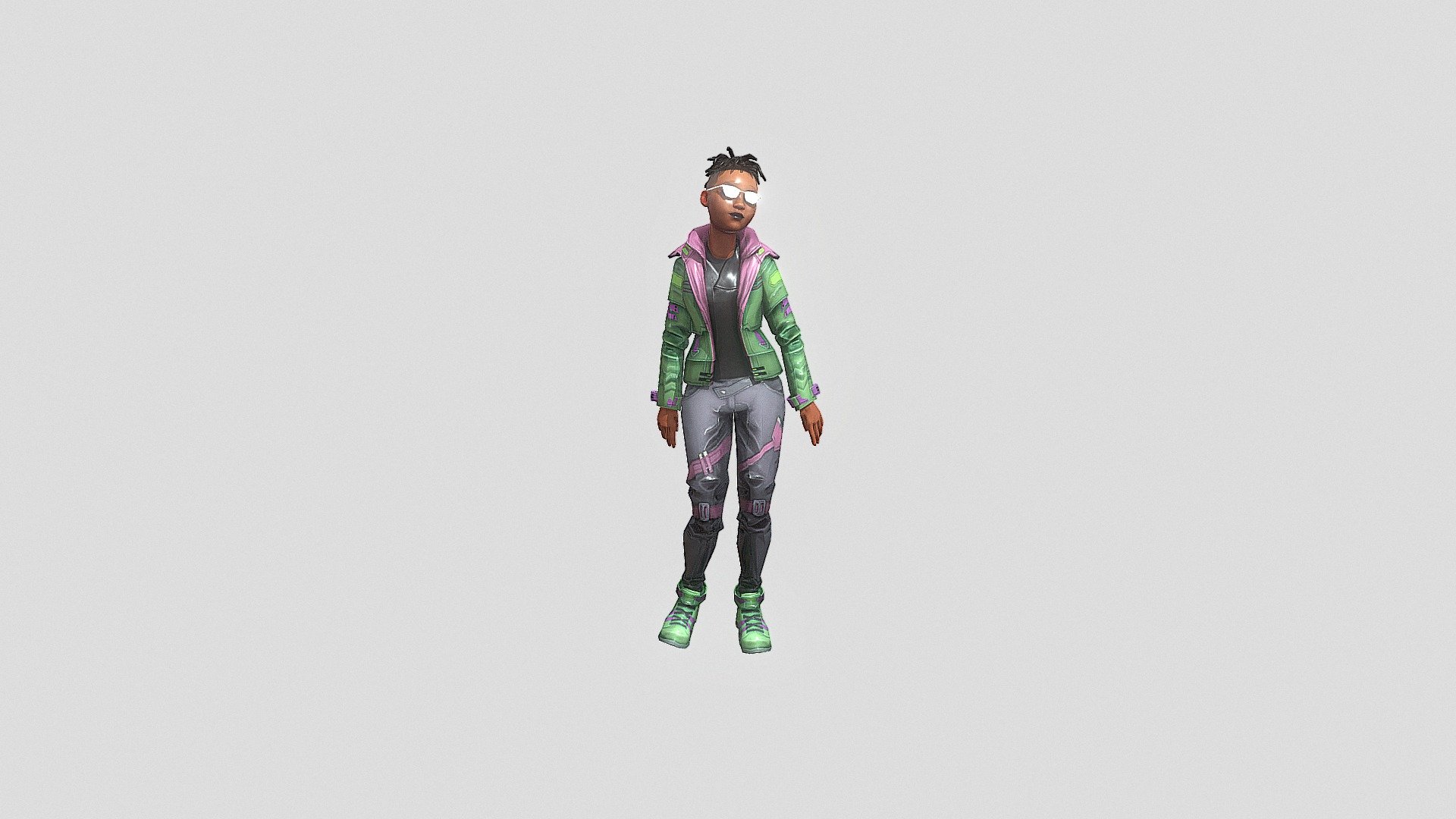 22Block Dancing Rapper girl - Download Free 3D model by 22blockverse ...