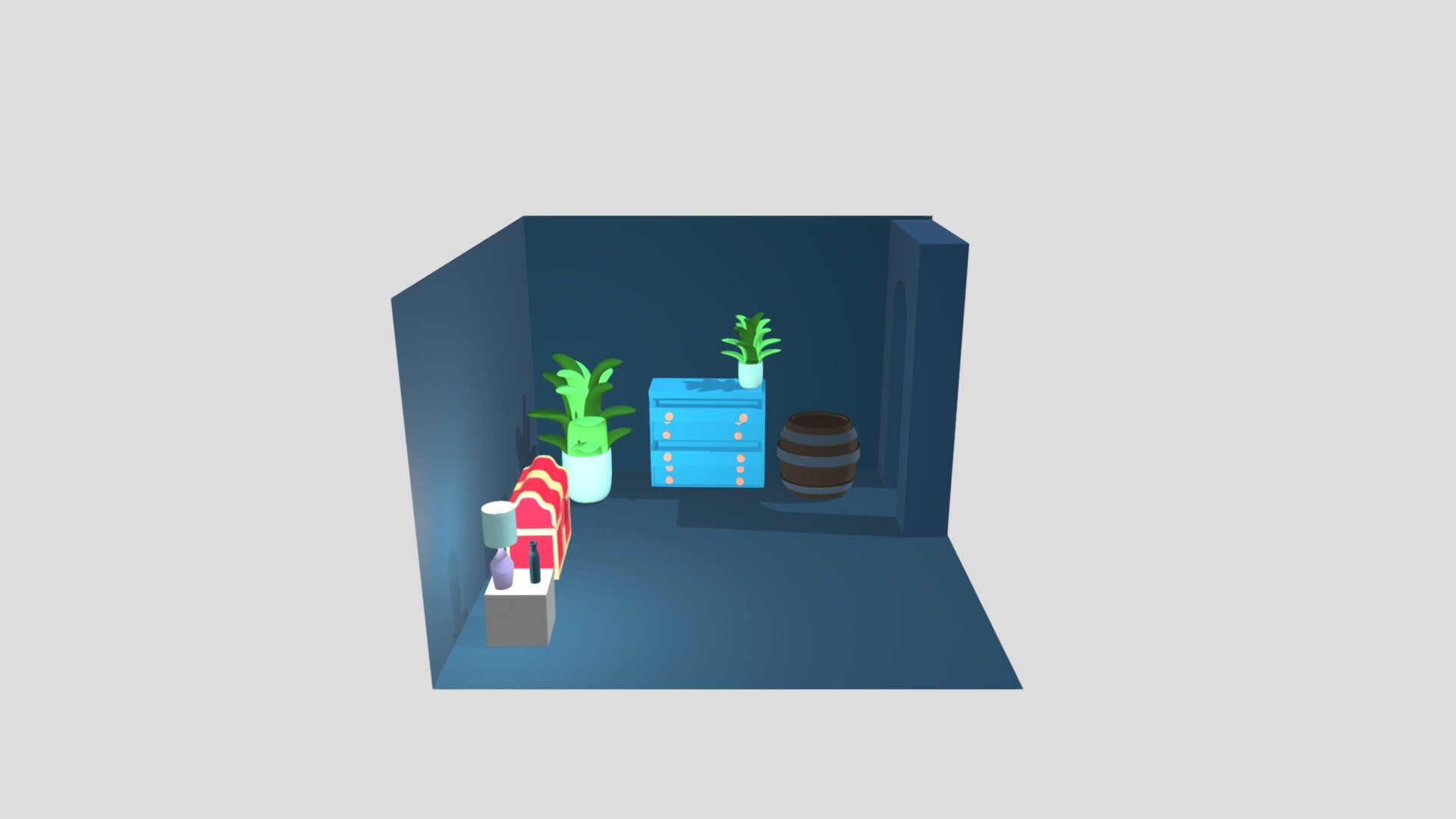 room met alle objecten - 3D model by sendja [ad22983] - Sketchfab