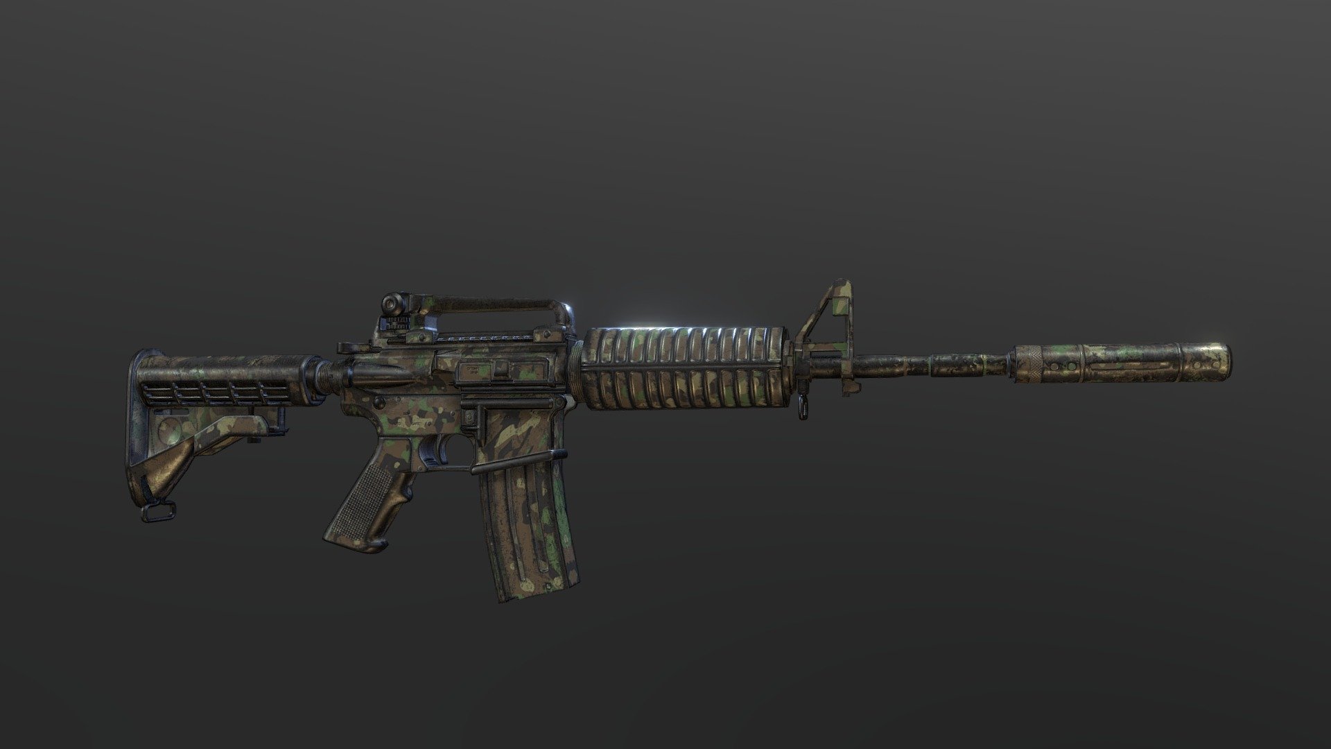 M4A1 Assault Rifles - Lowpoly - 3D model by BANTENGWT (@ditowidiantomo1 ...