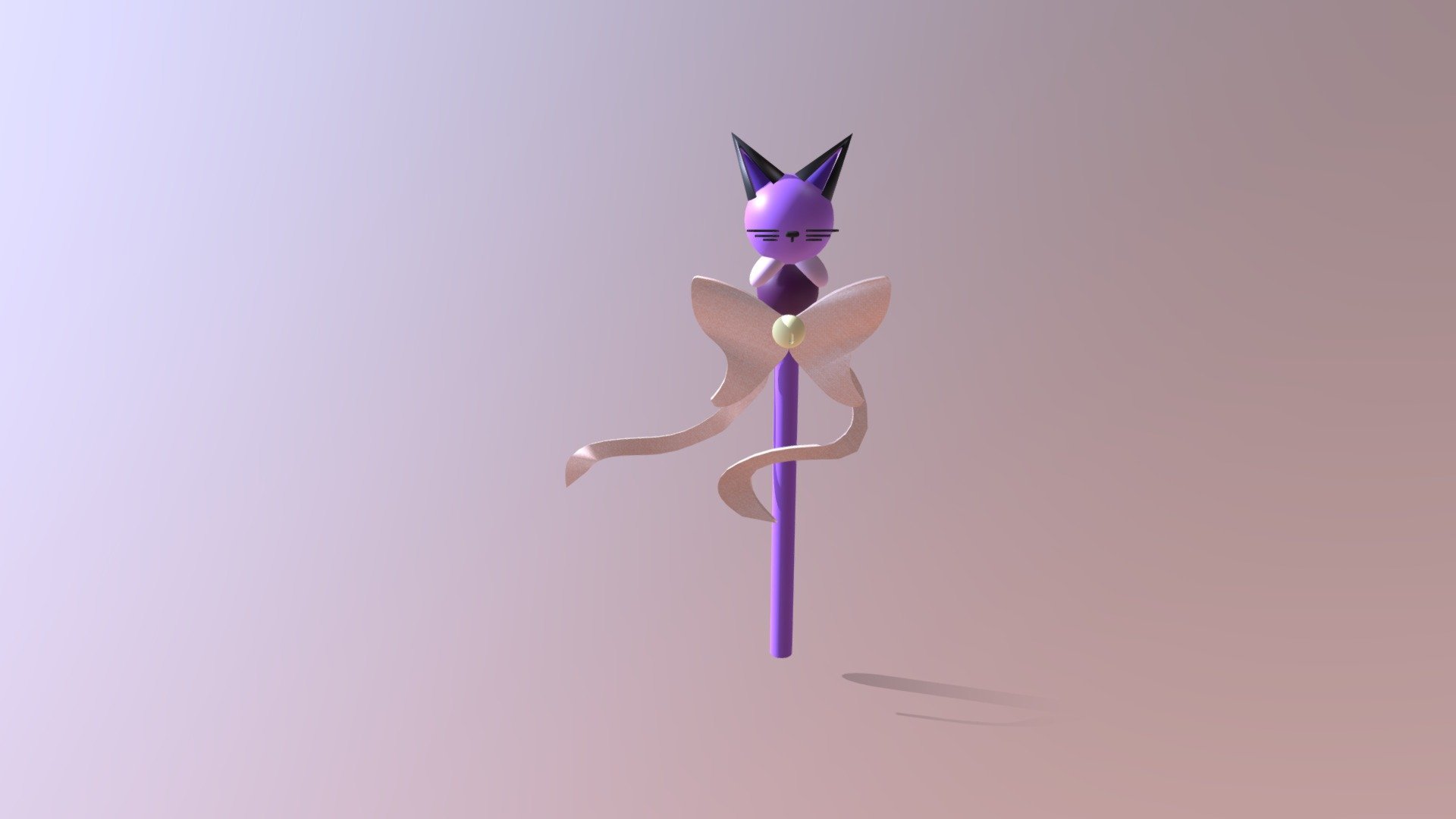 CAT STAFF - 3D model by noodlenoodles [ad284b2] - Sketchfab