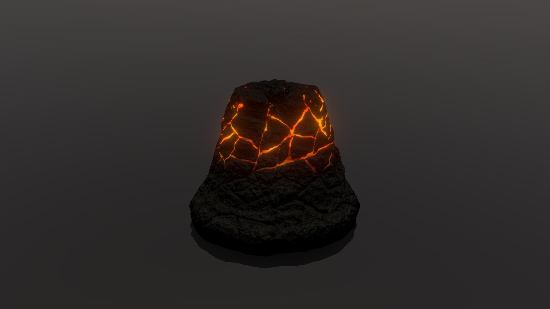 Volcano Low-Poly - 3D model by Bydo [ad2a589] - Sketchfab