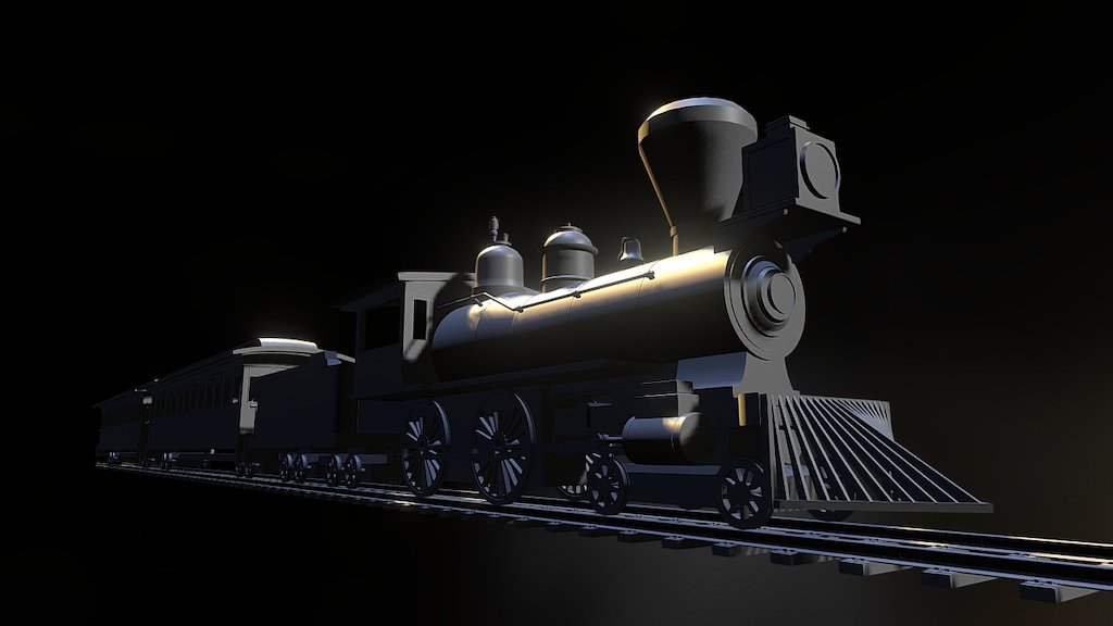 4-4-0 American Type Steam Locomotive - 3D model by Hayden Nicholson ...