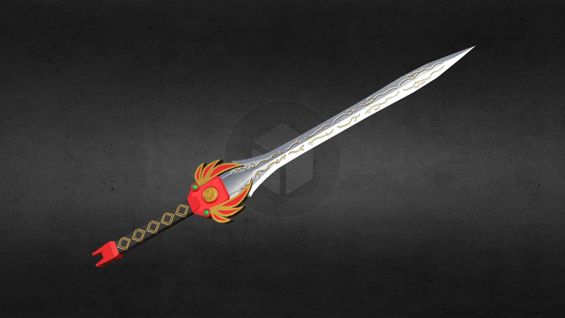 Mighty Morphin Power Rangers - Power Sword - 3D model by Brock Billings ...