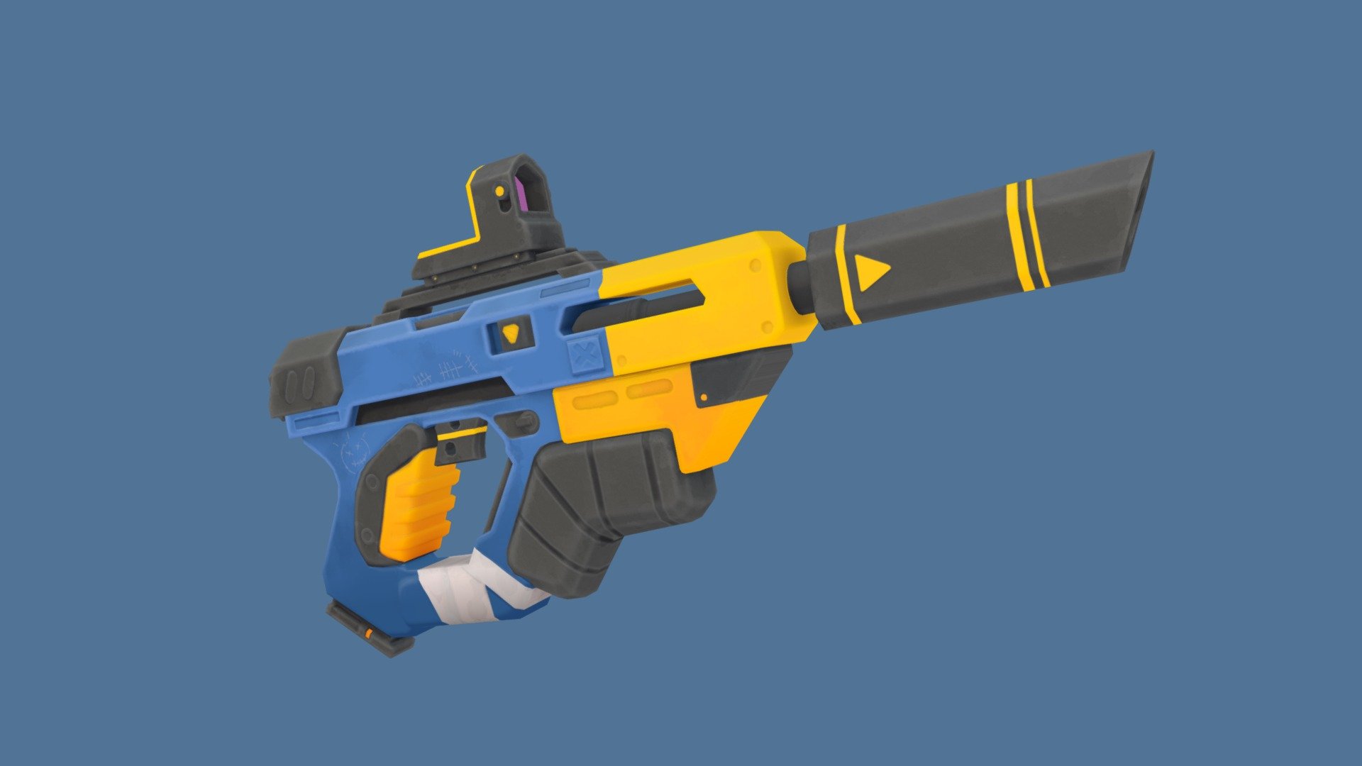 Stylized Overwatch-Style Pistol - Download Free 3D model by Mikkel ...