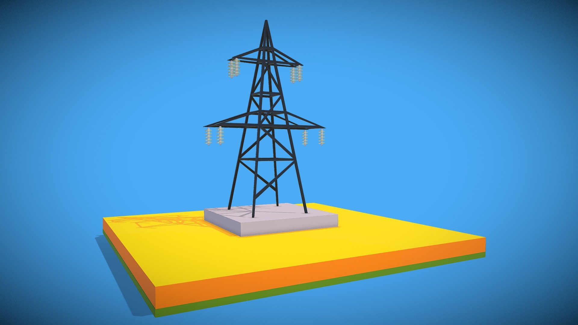 Electrictower - 3D model by Yshanka [ad2de90] - Sketchfab