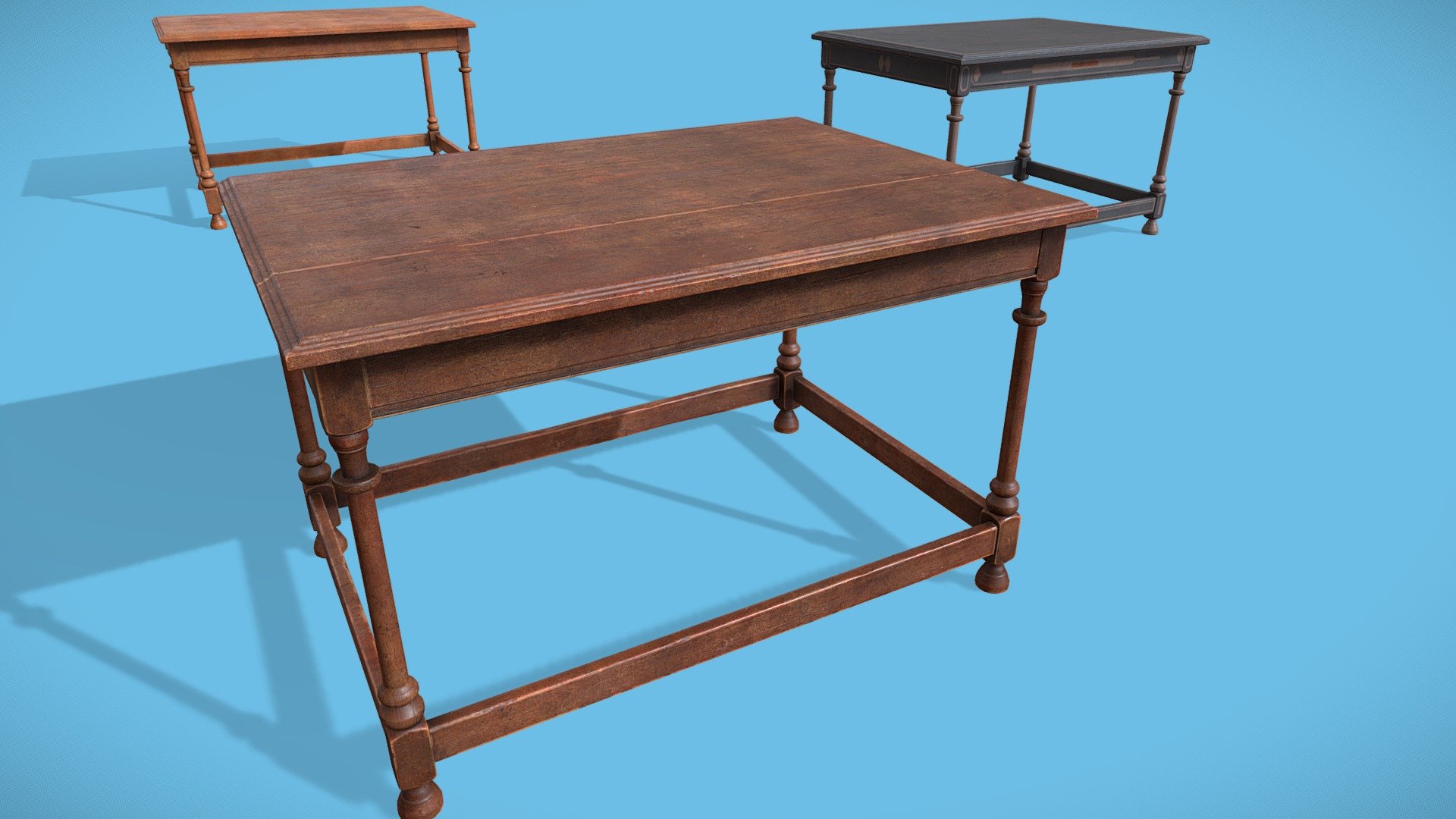 1700s Wooden Center Tables - Download Free 3D model by Mad_Lobster ...
