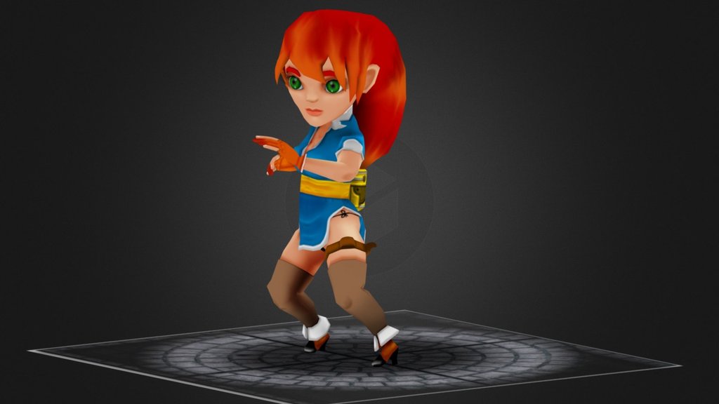 Female Char - 3D model by saeba [ad2fa66] - Sketchfab