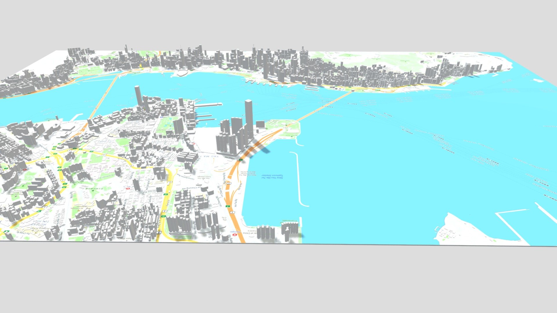 Victoria Harbour 3D Map 1 (Ariko, OBJ) - Download Free 3D model by patrick.young [ad331fd ...