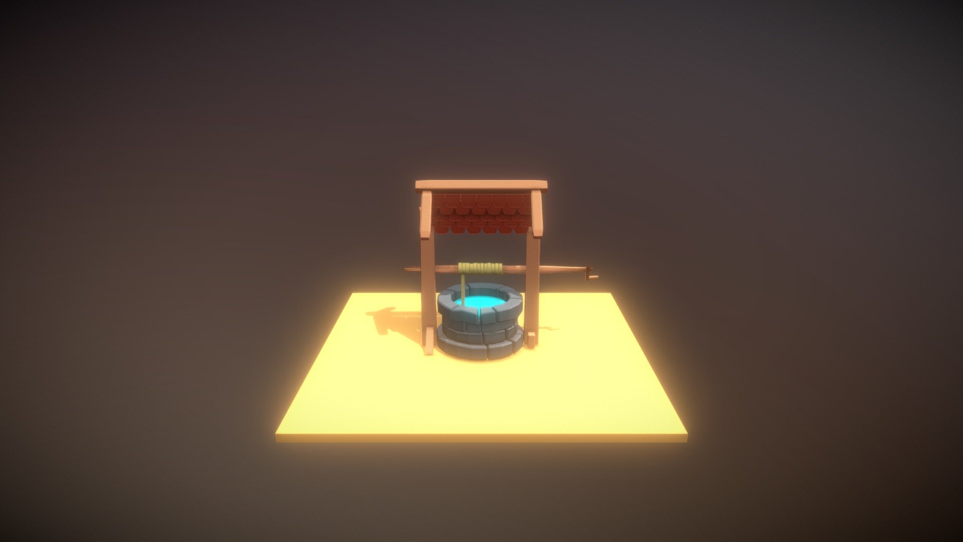 Low-Poly Well - 3D model by KXVXN [ad3324b] - Sketchfab