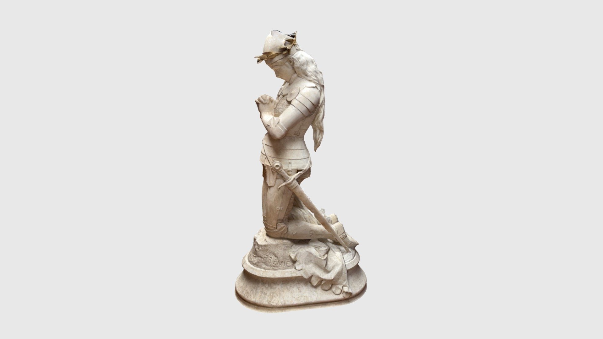 Jeanne d’arc ? Armor sculpture woman medieval - 3D model by Rudy ...